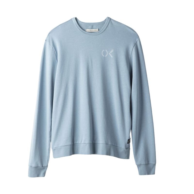 Outerknown Sweater The Team Crew Hazy Sea - Hawaiian South Shore